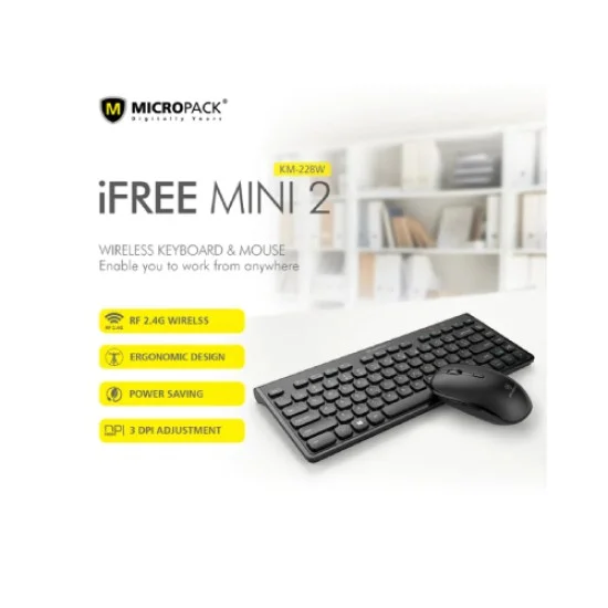 Micropack KM-228W Keyboard & Mouse Combo Price in BD
